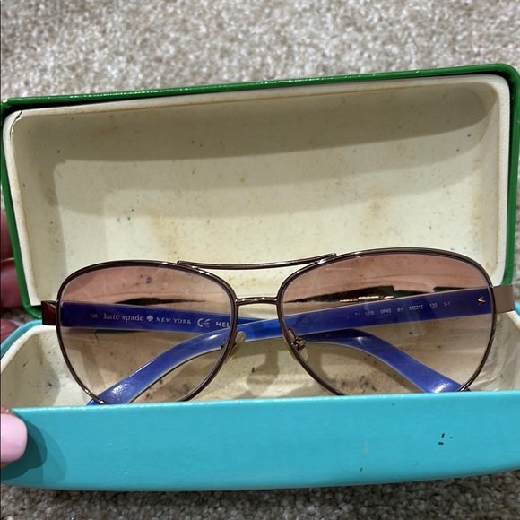 kate spade | Accessories | Kate Spade Aviator Sunglasses With Brown ...